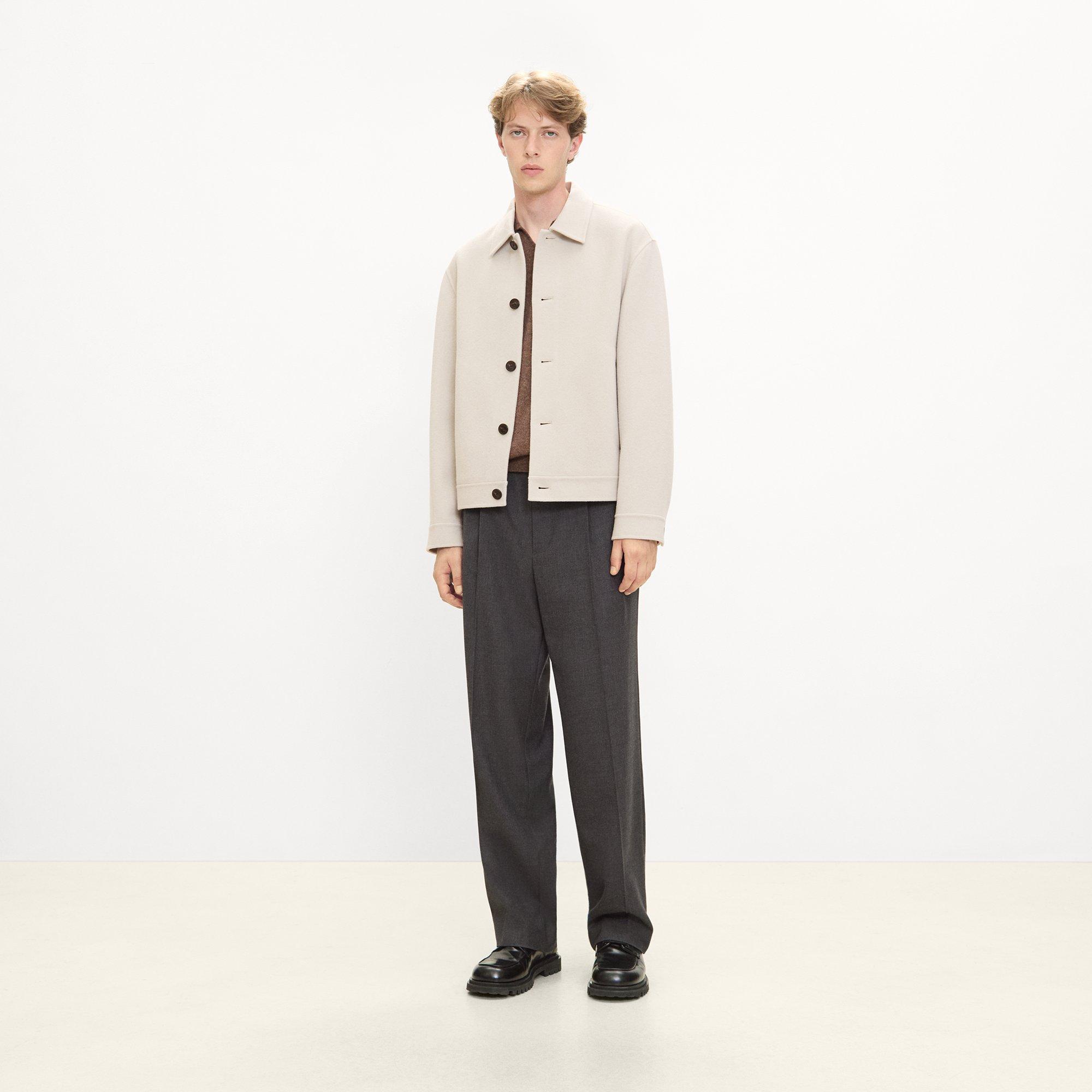 THEORY Theory Double-Face Wool-Cashmere Short Jacket